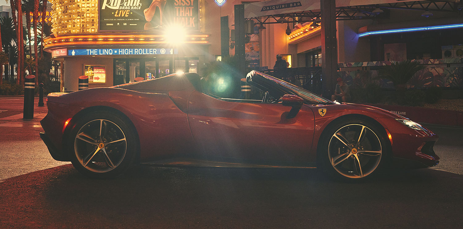 Ferrari 296 GTS on the Las Vegas F1 Circuit | d a n a N E I B E R T ...